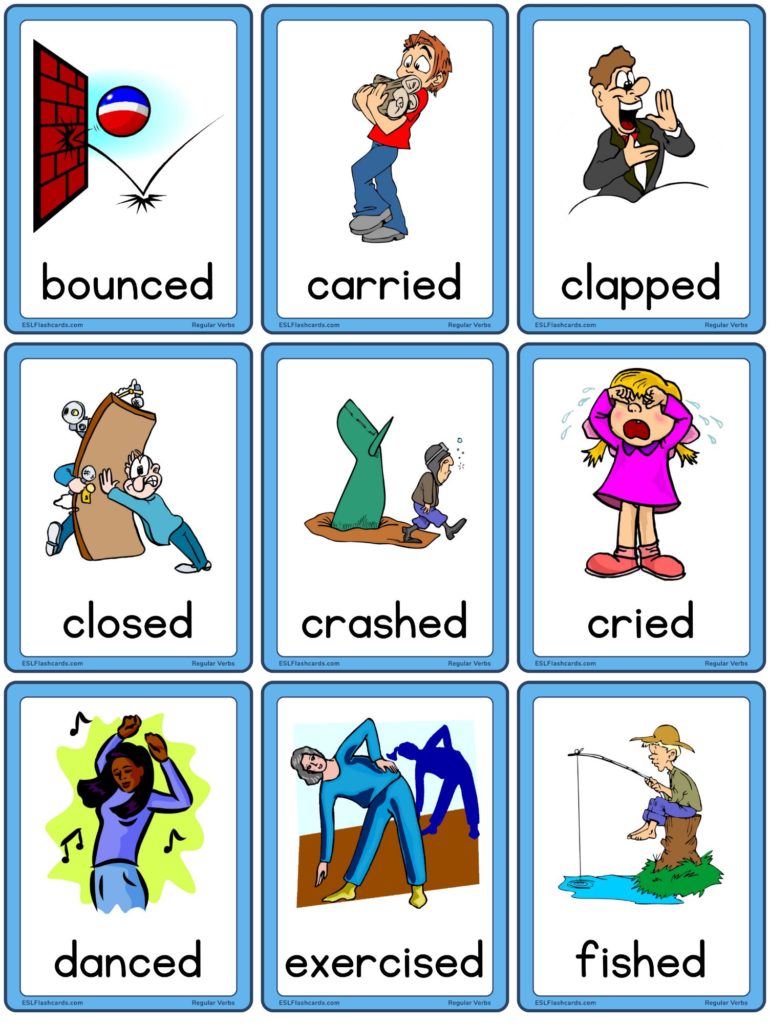 Irregular Verbs - ESL Flashcards