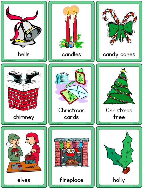 Christmas Flashcards - ESL Flashcards