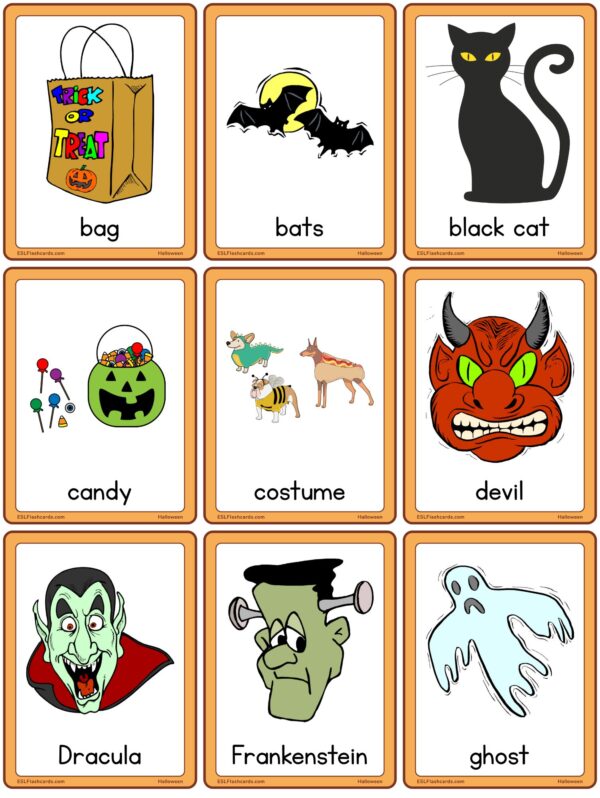 Halloween Flashcards - ESL Flashcards