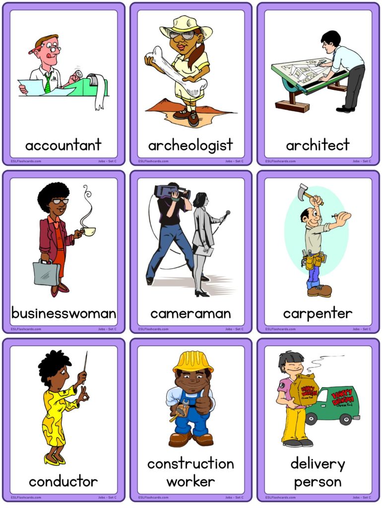 people Flashcards & Worksheets - ESL Flashcards