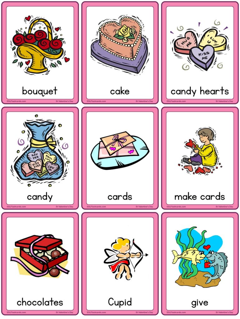Valentine's Day Flashcards - ESL Flashcards