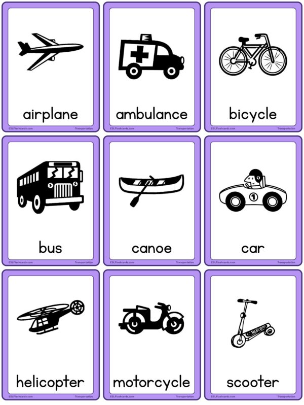 Transportation - ESL Flashcards