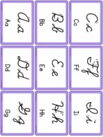 Free Print And Cursive Alphabet Flashcards And Posters