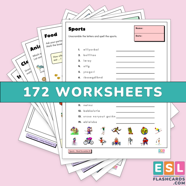 past tense Flashcards & Worksheets - ESL Flashcards